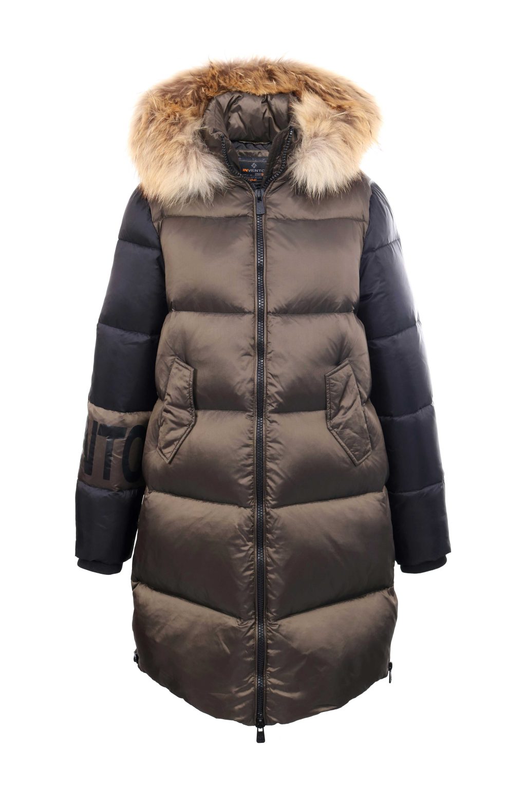 FLO BLACK OLIVE ŽENSKA ZIMSKA JAKNA INVENTO - Invento fashion